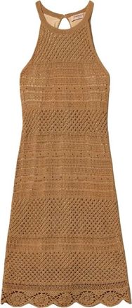 Twinset Femme, Robes, Beige, Taille: 40 FR Mini Robe Tricot&eacute;e