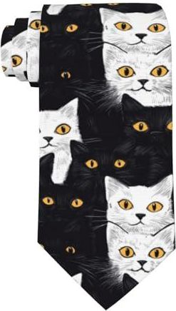 Generic Chats Aux Beaux Yeux Cravates Hommes Classique Cravates Doux Cravate Pour Fêtes Accessoires Affaires