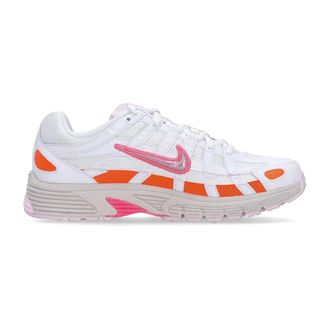 Nike Wei&szlig;e flache Schuhe mit rosa Akzenten - - Sport - Damen - Wei&szlig; - 36 1/2 EU