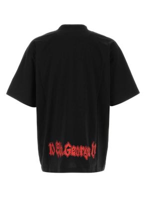 Balenciaga Black Exterior: Cotton T-Shirt T-shirts And Polos