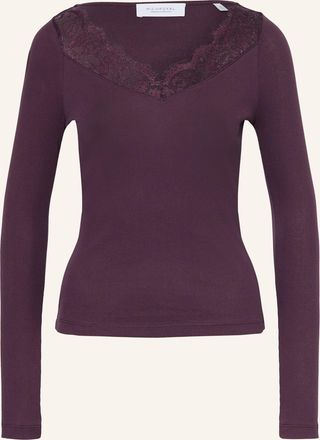 Rich & Royal Longsleeve Mit Spitze lila
