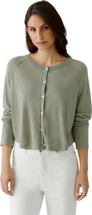 Oui Femme, Pulls, Vert, Taille: 38 FR Cardigan Oversize