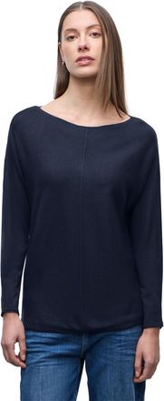 Street One Damen 3015504 Basic Dolman Pullover, Deep Blue, 44