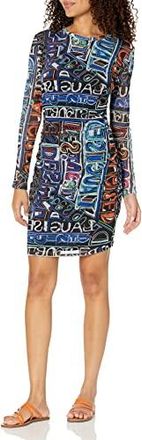 Desigual Vest_Lettering 2000 Robe, Noir, Taille L Femmes