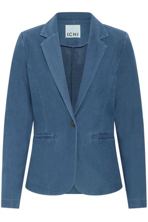 Ichi IHKATE Damen Blazer Longblazer/Kurzblazer Jacke Regular fit, Gr&ouml;&szlig;e:XXL, Farbe:Kate Denim MEDIUM Blue (204438)