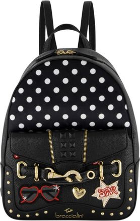Braccialini Femme, Sacs, Noir, Taille: ONE Size Rock Backpack