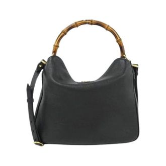Gucci Sac bandouli&egrave;re en cuir Diana Pre-owned - Femme - Pre-owned - Noir - Taille: ONE Size