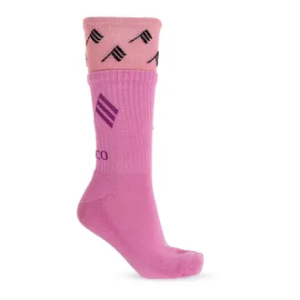 The Attico Femme, Sous-v&ecirc;tements, Rose, Taille: S/M Cotton Socks With Logo