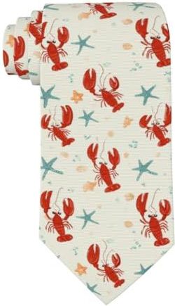 Generic Homards Rouges Cravates Hommes Décontractée Cravate Homme Polyvalente Cravates Pour Bureau Mariages Accessoires