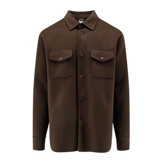 Aspesi Wollhemdjacke - - Jackets - Herren - Braun - L