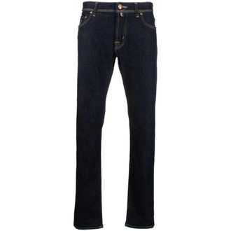 Jacob Cohen Dunkelblaue Slim Fit Jeans mit Gold- und Blaustich - - Jeans - Herren - Schwarzk - W34