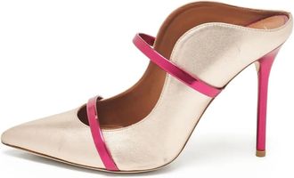 Malone Souliers mules pre-owned Maureen métallisé en cuir à bout pointu - Or