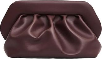 Themoirè Clutches - Clutch Vegan Leather Bordeaux - Gr. unisize - in Rot - für Damen