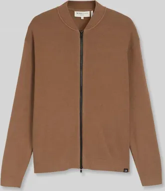 Tom Tailor Denim Strickjacke mit Rei&szlig;verschluss-Stehkragen