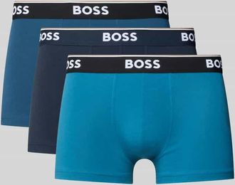 HUGO BOSS Regular Fit Trunks aus Baumwoll-Mix im 3er-Pack