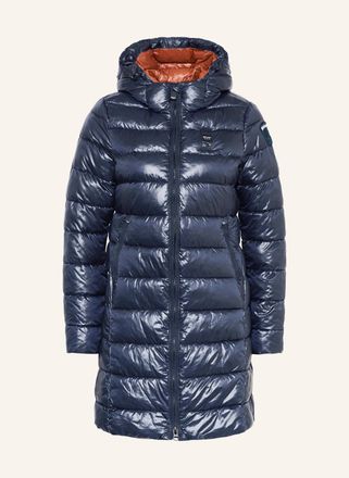 Blauer Steppmantel Adelaide blau