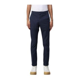 Dondup Klassische Blaue Baumwoll-Chinos Hose - - Trousers - Herren - Blau - W31