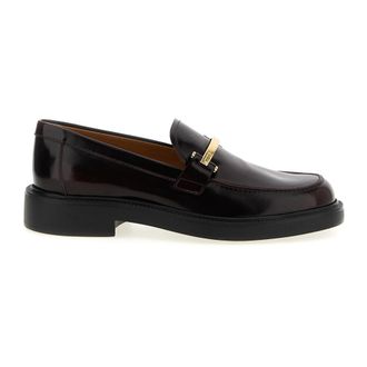 Tod's Loafer aus geb&uuml;rstetem Kalbsleder - - Shoes - Damen - Rot - 41 EU