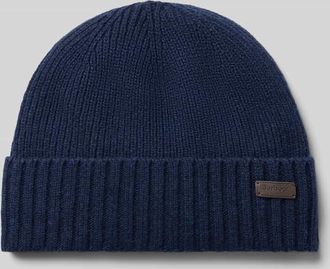 Barbour Beanie mit Logo-Patch