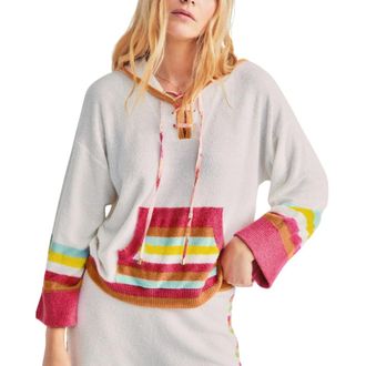 LoveShackFancy Loveshackfancy, Femme, Sweatshirts et sweats &agrave; capuche, Rouge, Taille: 36 FR Sweat &agrave; rayures Fenmore