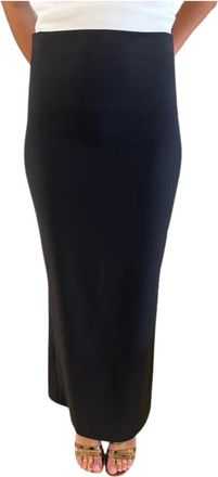 Mars&eacute;m Marsem, Femme, Jupes, Noir, Taille: 48 FR Long Pencil Skirt