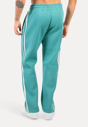 Smilodox Jogginghose Yasin, Sweathose mit Logo, Bequeme Freizeithose mit Kordelzug Seitentaschen wei&szlig;e Seitenstreifen Angenehmes Material Sport Freizeit