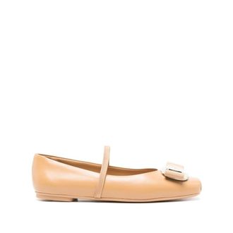 Ferragamo Femme, Chaussures, Beige, Taille: 36 1/2 EU Ballerines Beige pour Femmes