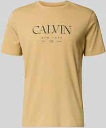 Calvin Klein T-Shirt mit Label-Print und Rundhalsausschnitt