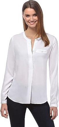 Vincenzo Boretti Chemisier, Taille Normale, col Rond, Patte de Boutonnage dissimulée Blanc XS