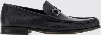 Ferragamo Mocassins Penny Gancini en cuir martel&eacute; avec logo en m&eacute;tal