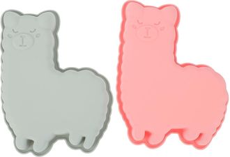 Pretyzoom Silikon Backform Set 2 St&uuml;ck Alpaka Design Kuchenform Flexibel Antihaftbeschichtet Hitzebest&auml;ndig F&uuml;r Diy Kuchen Muffins Schokolade Dessert Backen