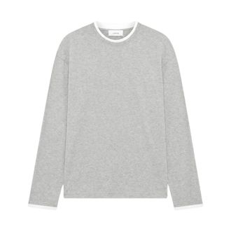 Lardini Langarm-T-Shirt - - Tops - Herren - Grau - S