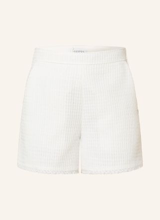 Guess Tweed-Shorts Eulalie Mit Glitzergarn weiss