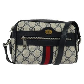 Gucci Pre-owned Cuir sacs-gucci - Femme - Pre-owned - Bleu - Taille: ONE Size