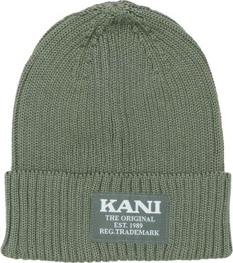 Karl Kani Unisex KA-233-006-3 KK Woven Retro Classic Beanie Dusty Green, one Size