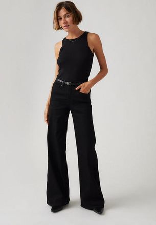 Levi's 318 Formende Wide Leg Jeans - Damen - Schwarz / Schwarz