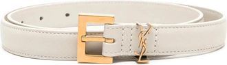 Saint Laurent Cassandre Leather Belt