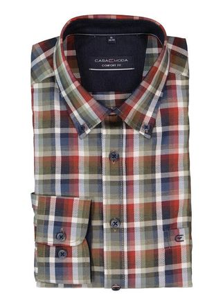 Casamoda CasaModa Herren Hemd grün Baumwolle