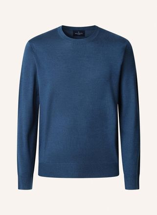 Hackett Pullover Gmd Merino Silk Crew blau
