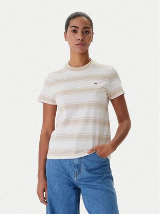 Tommy Jeans T-Shirt DW0DW21834 Beige Regular Fit
