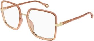 Chlo&eacute; Femme, Accessoires, Rouge, Taille: 55 MM Geometric Optical Frame