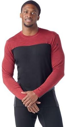 Smartwool Couche de base thermique classique en laine m&eacute;rinos pour homme Colorblock Crew, medium, Taille M