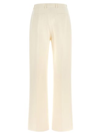 Fendi Virgin Wool Trousers - White