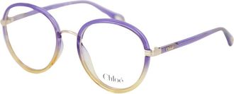 Chloé unisex, Accessoires, Violet, Taille: 53 MM Iconic Panthos Optical Frame
