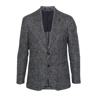 Tagliatore Prince de Galles Blazer - - Jackets - Herren - Grau - M