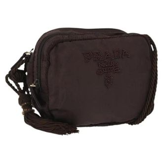 Prada Pre-owned Nylon sacs-prada - Femme - Pre-owned - Brun - Taille: ONE Size