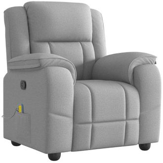 vidaXL Massagesessel Wolkengrau Stoff Vidaxl