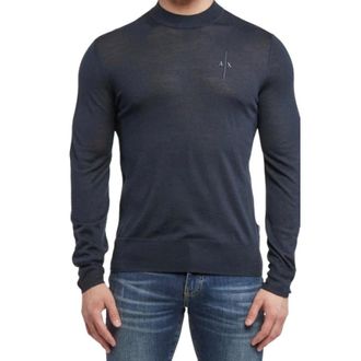 A|X Armani Exchange Herren, Strickwaren, Blau, SGr&ouml;&szlig;e
