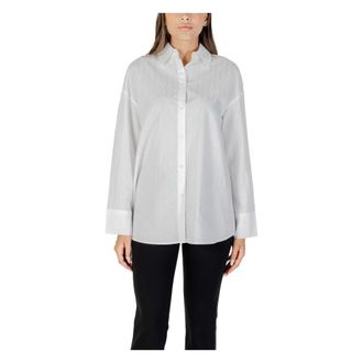 A|X Armani Exchange Elegante Baumwollbluse mit weiten Manschetten - - Blouses & Shirts - Damen - Wei&szlig; - XS