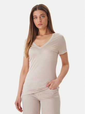 Guess T-Shirt W5GP31 KCSX2 Beige Classic Fit